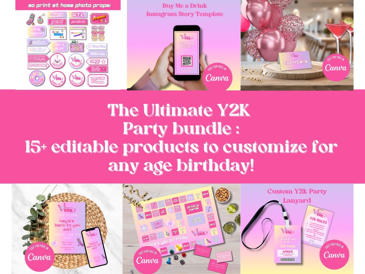 Y2K Party Planning Ideas and inspiration - Gin and Gemini